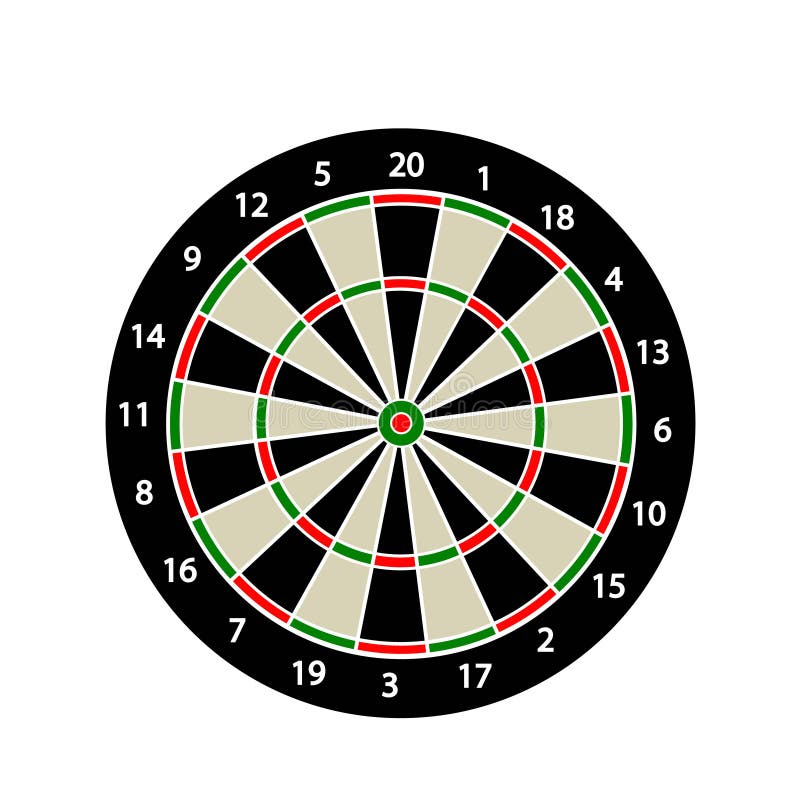 Dart board icon stock vector. Illustration of play, pointy - 64134915