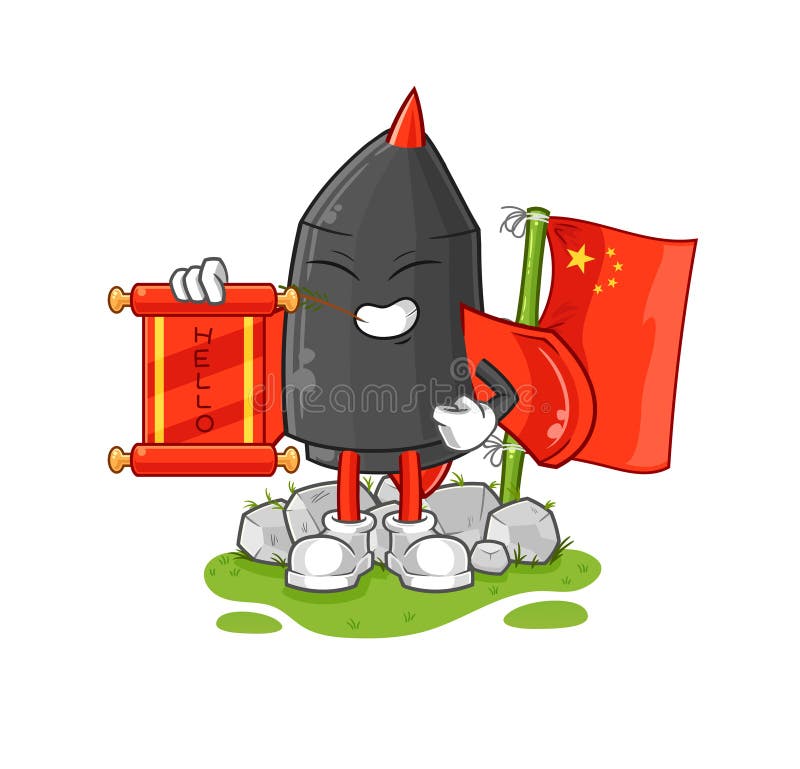 Dart Chinese Cartoon. Cartoon Mascot Vector Stock Vector - Illustration ...