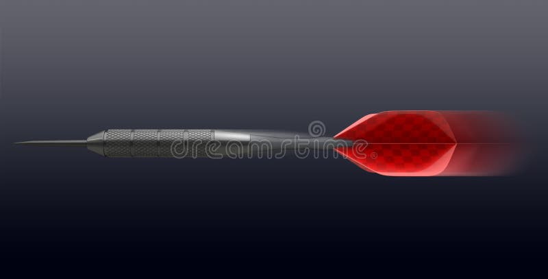 Dart in Flight stock illustration. Illustration of arrow - 119952204