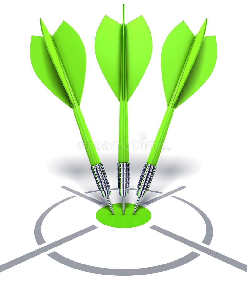 Dart goal stock illustration. Illustration of challenge - 32570741