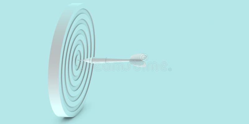 Dart hit the target. stock illustration. Illustration of performance ...