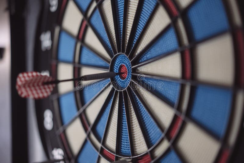 Dart Hitting the Center Bull`s Eye Stock Image - Image of icon, center ... Dart Hitting the Center Bull`s Eye Stock Image - Image of icon, center ...