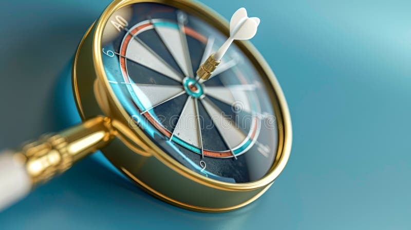 The Dart Hitting Target.AI Generated Image Stock Photo - Image of ...