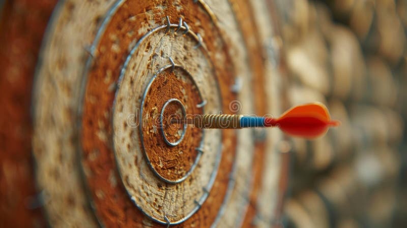 Dart Hitting Target Close Up Stock Photo - Image of skill, success ... Dart Hitting Target Close Up Stock Photo - Image of skill, success ...