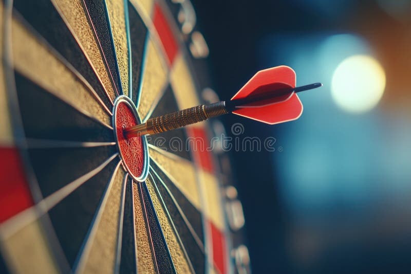 Dart hitting target stock photo. Image of entertainment - 375884626