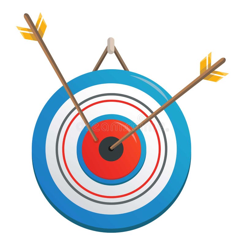 Dart icon, cartoon style stock vector. Illustration of symbol - 113535107