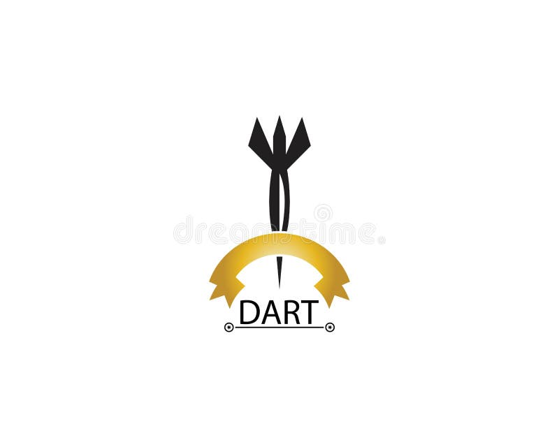 Dart Icon and Symbol Vector Template Stock Illustration - Illustration ...