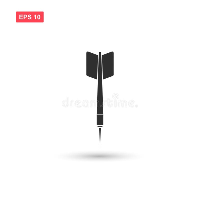 Dart Icon Vector Design Isolated 3 Stock Vector - Illustration of arrow ...