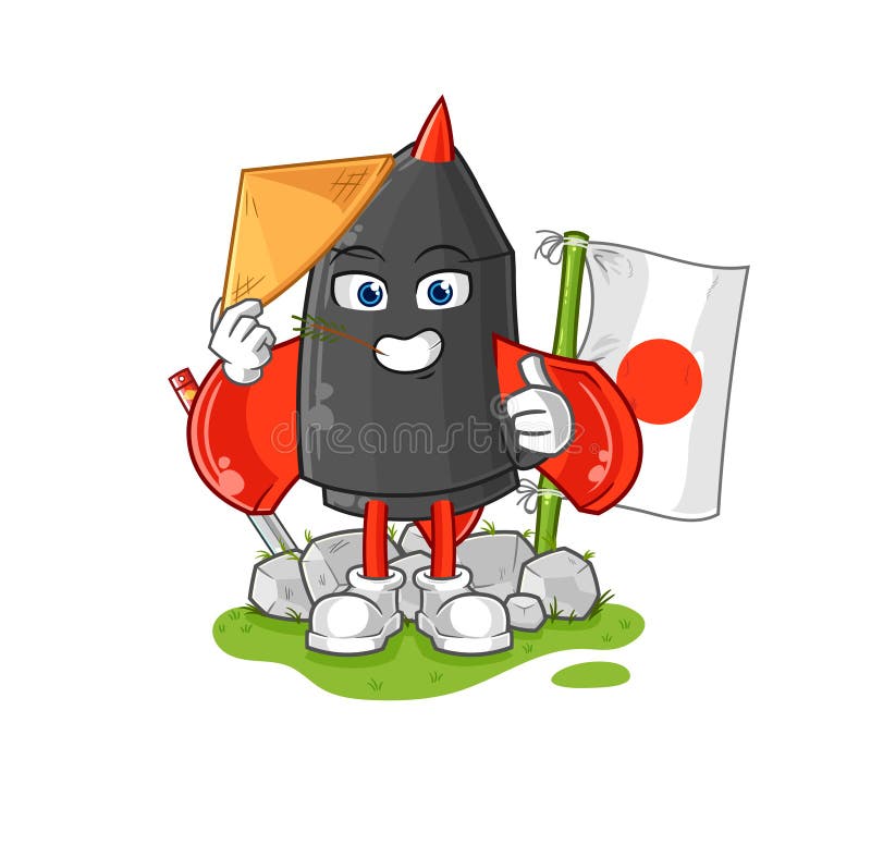 Dart Japanese Vector. Cartoon Character Stock Vector - Illustration of ...