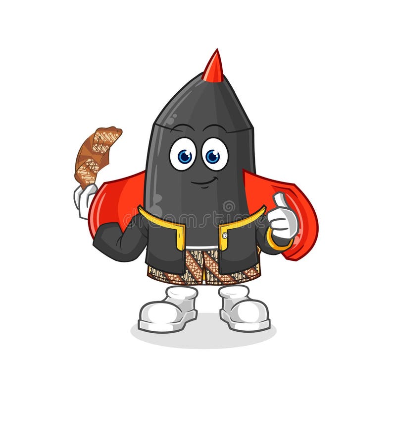 Dart Javanese Character. Cartoon Mascot Vector Stock Vector ...