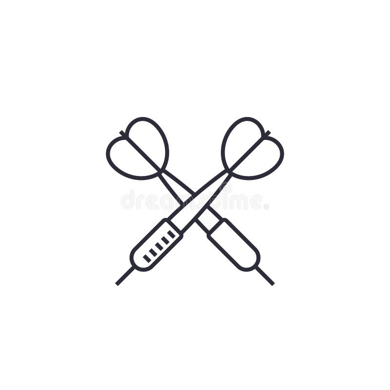 Crossed Darts Stock Illustrations – 72 Crossed Darts Stock ...