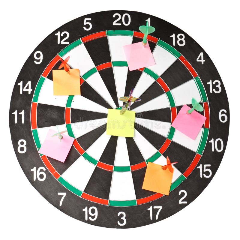 Dart and note stock photo. Image of bullseye, note, mark - 7936530