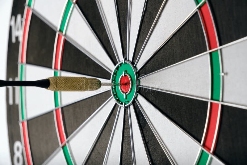 Dart for Playing Darts Hitting Exactly Center Target Stock Image ... Dart for Playing Darts Hitting Exactly Center Target Stock Image ...