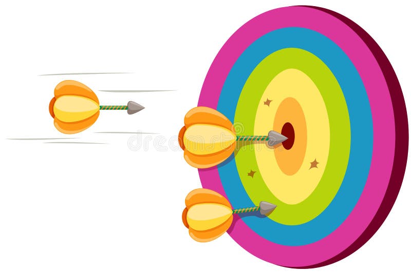 Cartoon Dart Board Stock Illustrations – 1,034 Cartoon Dart Board Stock ...