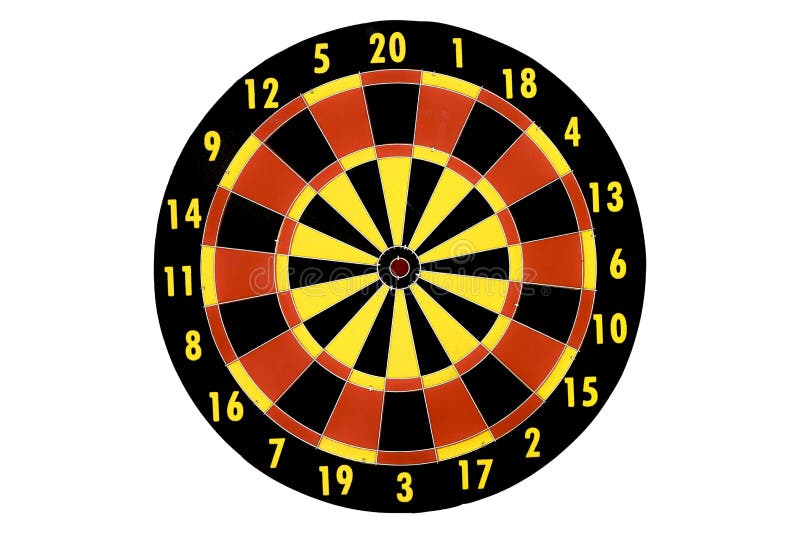 Dart Target Board, Abstract of Success on White Background. Stock Image ...