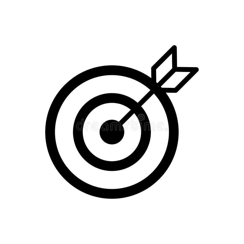 Dart Target Icon Flat Vector Template Design Trendy Stock Vector ...