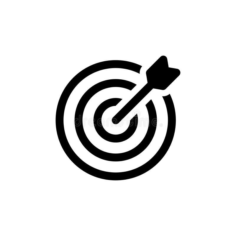 Dart Target Icon Flat Vector Template Design Trendy Stock Vector ...