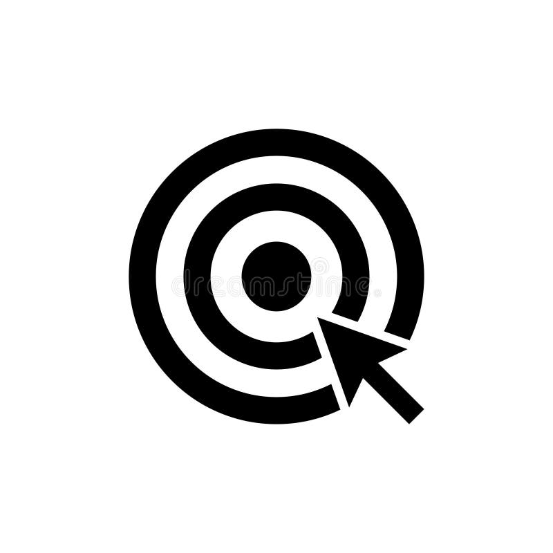 Dart Target Icon Flat Vector Template Design Trendy Stock Vector ...