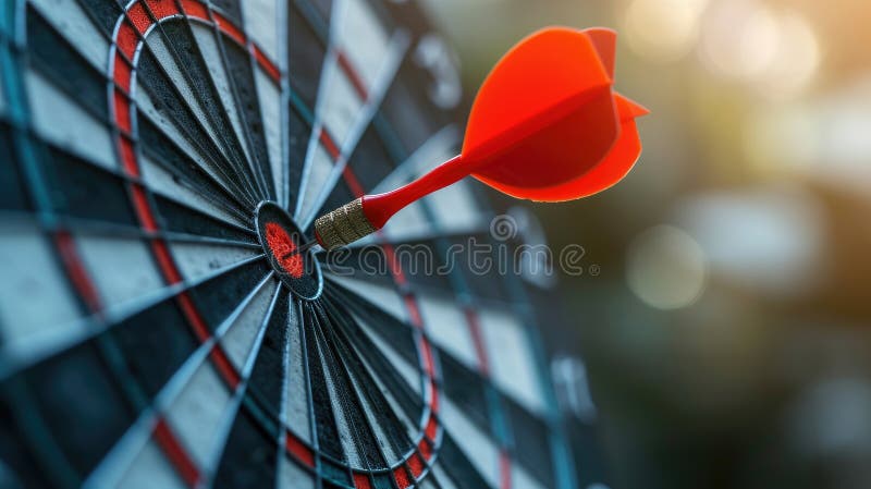 Dart Targeting the Goal Center, a Metaphor for Setting and Achieving ...