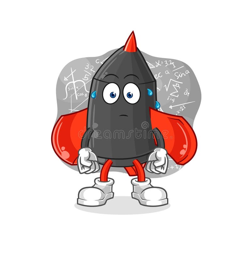 Dart Thinking Hard Vector. Cartoon Character Stock Vector ...