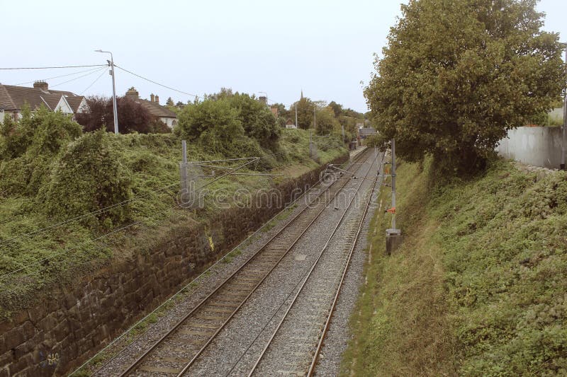 DART Train Track in Dublin stock photo. Image of irish - 292761100