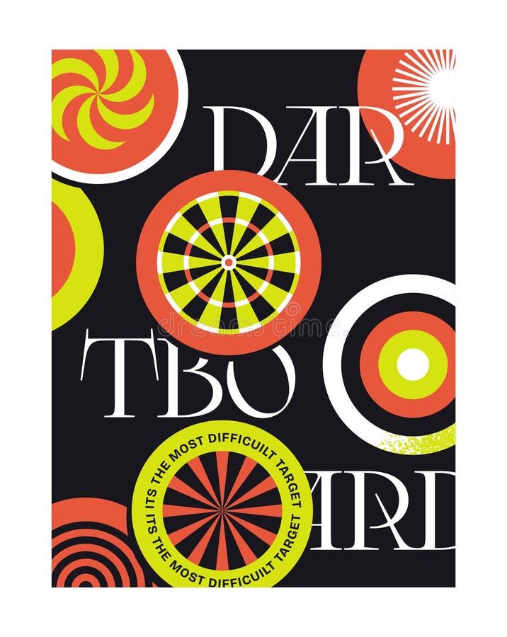 Dartboard Concept. Vector Illustration Stock Vector - Illustration of ...