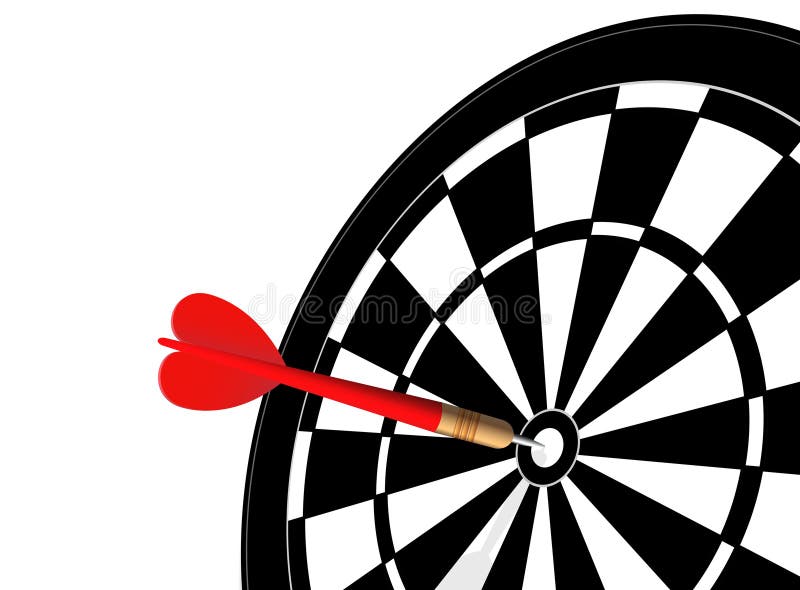Dartboard Flat Vector Icon. Dart Board for Pub Darts Game. Target ...