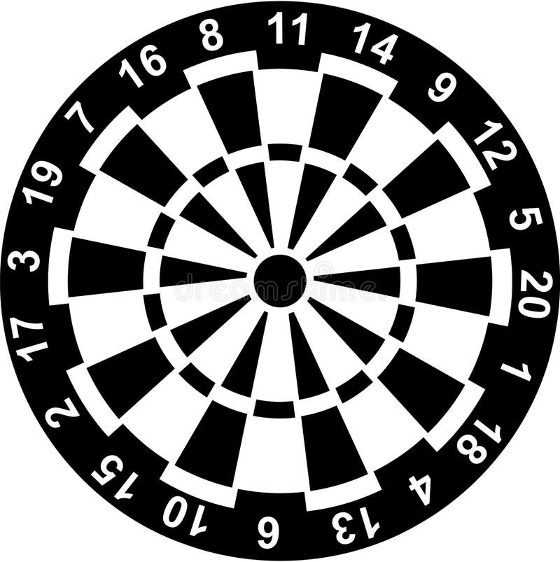 Darts board target stock vector. Illustration of performance - 92606278
