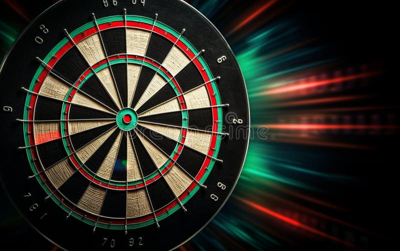 Dartboard Surround on White Background Stock Illustration ...