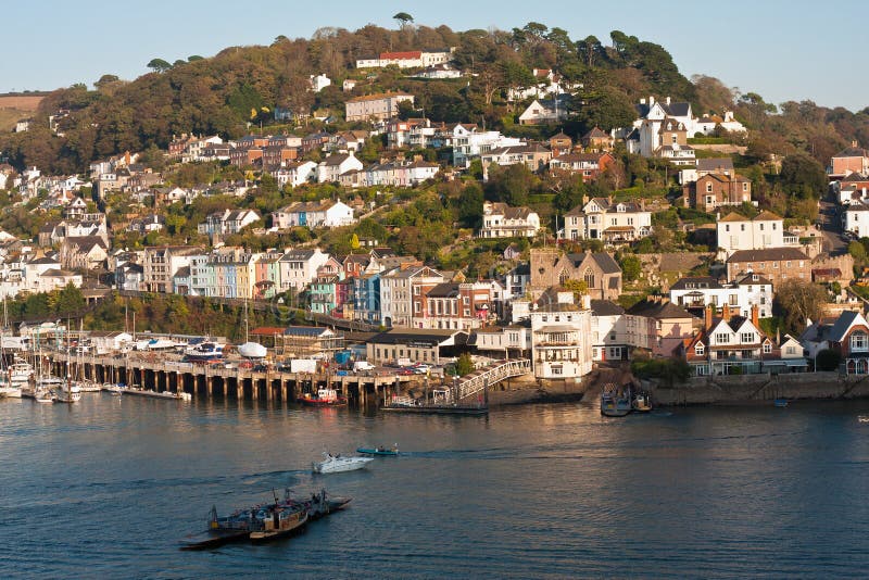 Dartmouth Kingswear Ferry Devon England Stock Image - Image of river ...