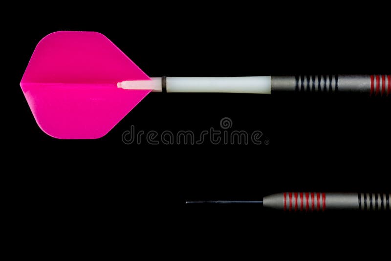 Darts on a Black Background Stock Image - Image of white, recreational ...