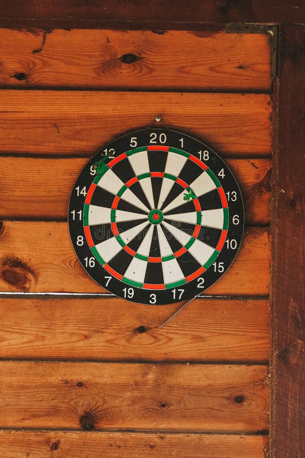 Darts board on the wall stock image. Image of child - 185803613