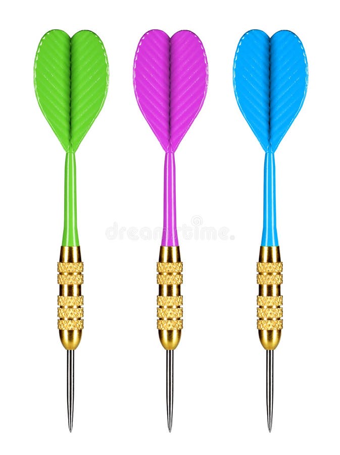 Darts in color stock photo. Image of plume, spindle, crosshairs - 27026984