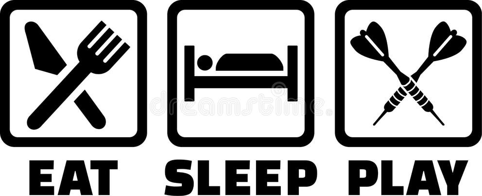 Darts Eat sleep play stock vector. Illustration of competition - 85852753