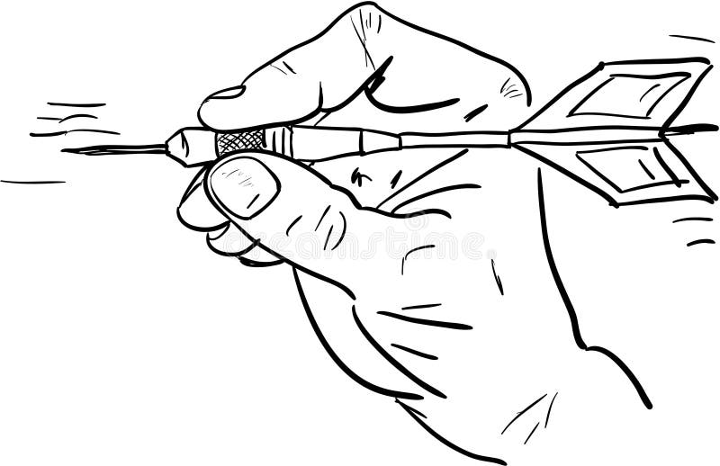 Arrow Hand Dartboard Stock Illustrations – 1,621 Arrow Hand Dartboard ...