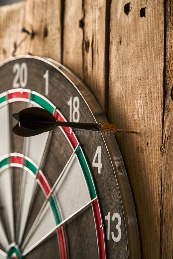 Darts Game. Throwing Darts at the Target Stock Image - Image of skill ...