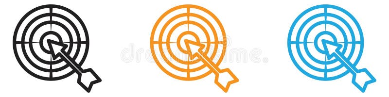 Darts Icon Vector Logo Set Collection for Web App Ui Stock Vector ...