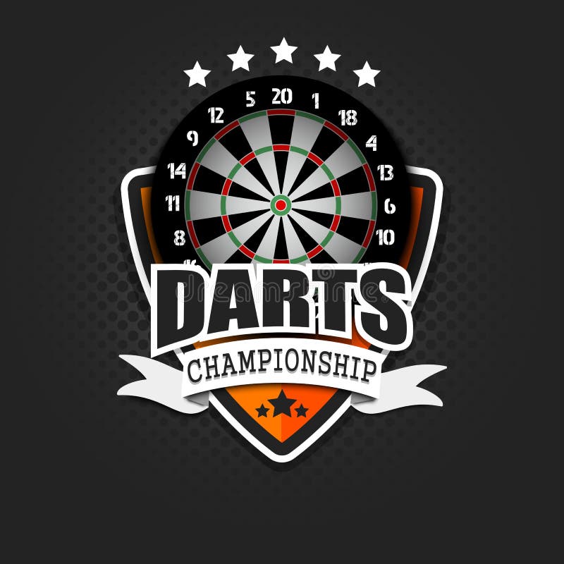 Darts logo template design stock vector. Illustration of element ...