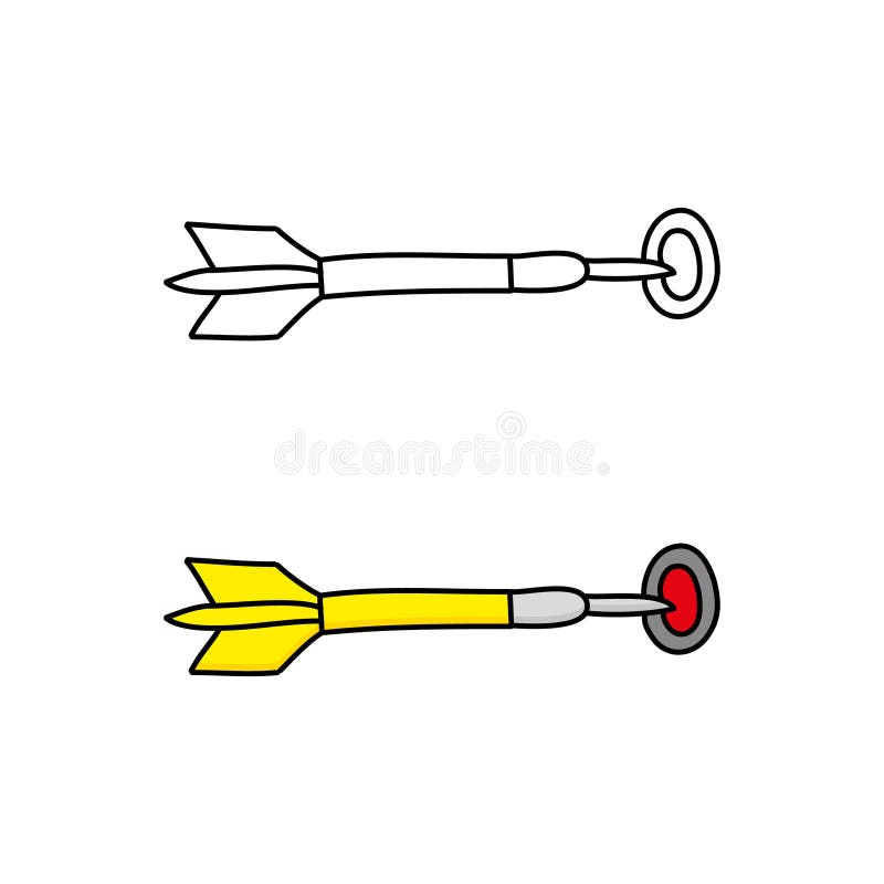 Darts 2 stock vector. Illustration of side, view, black - 286322173