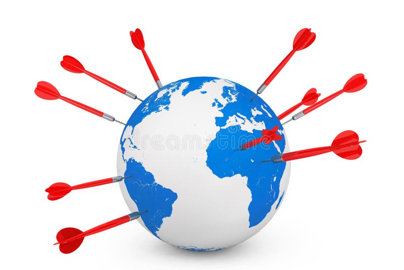 World Map Darts Stock Illustrations – 65 World Map Darts Stock ...