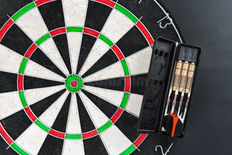 Darts Target with Arrows in Box Stock Image - Image of background ...