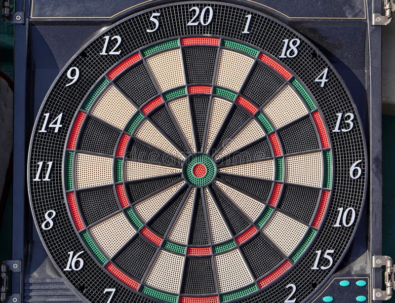 Darts target stock photo. Image of electronic, used - 129683904