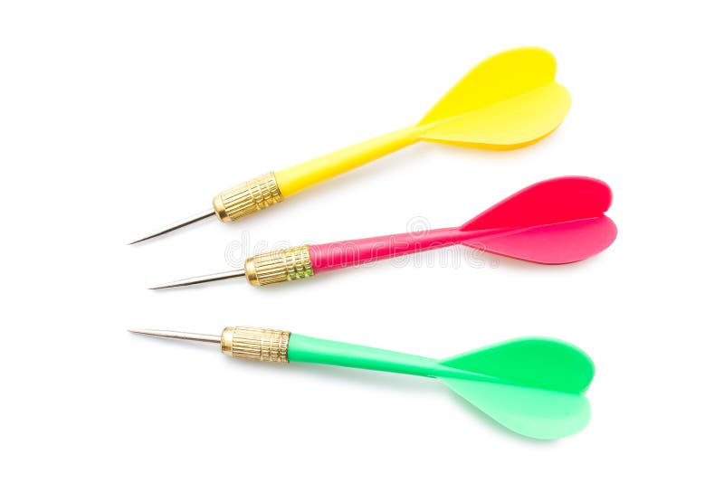 Darts on white in top view stock image. Image of ideas - 88551795