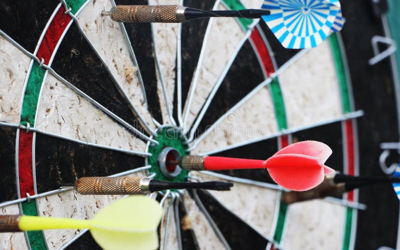Dartz Arrow in the Red Aim Point. Target Business Concept Stock Image ...