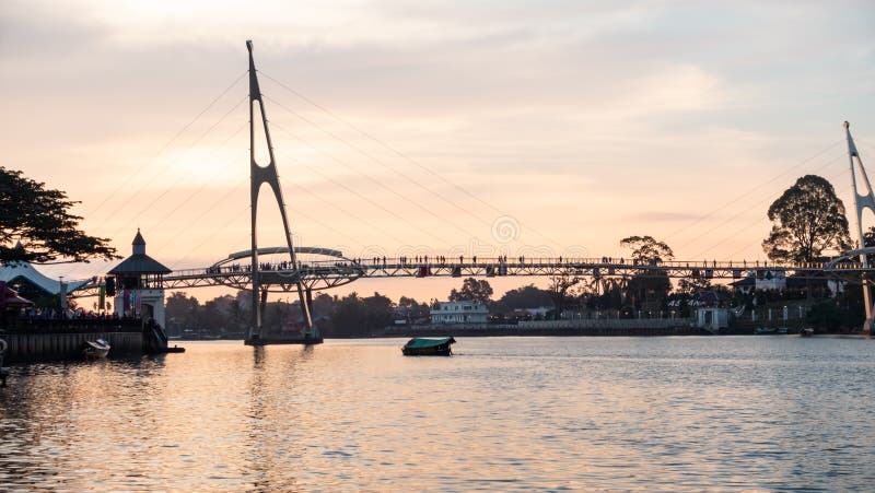 Darul Hana Bridge editorial image. Image of landmark - 201139930