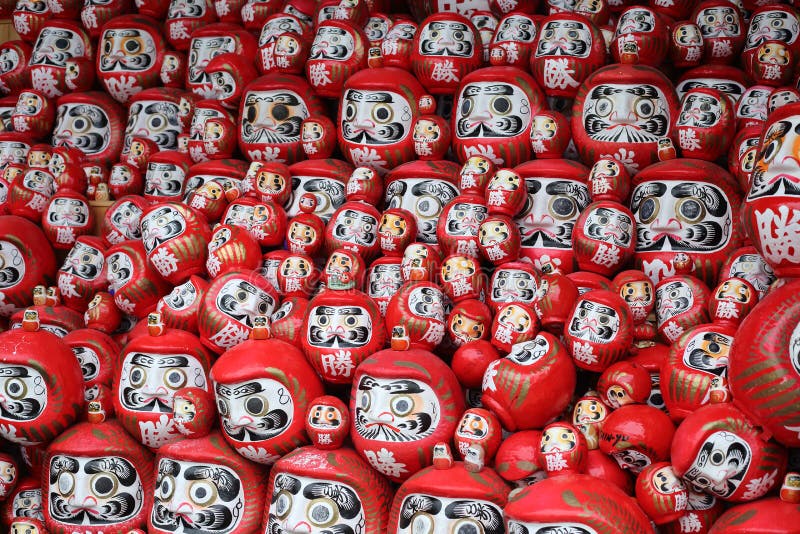 Daruma or Red-painted Good-luck Doll Stock Photo - Image of luck ...