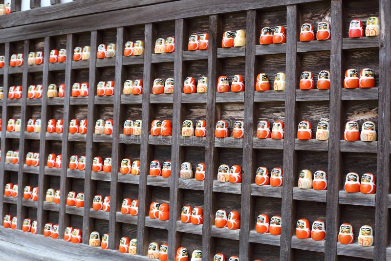 Daruma or Red-painted Good-luck Doll Stock Image - Image of buddha ...