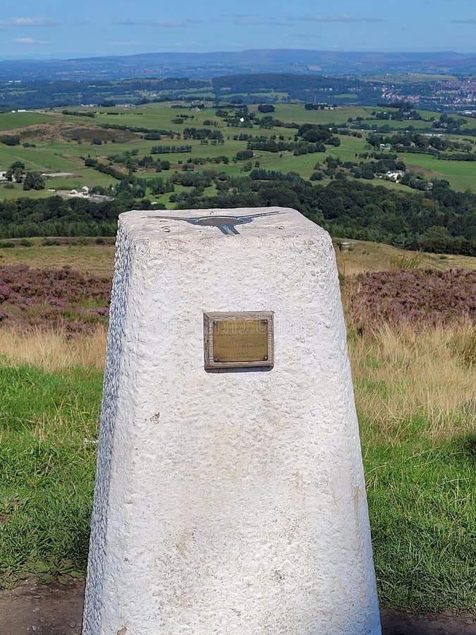 Darwen Moor Tower Lancashire UK Stock Photo - Image of headstone, field ...