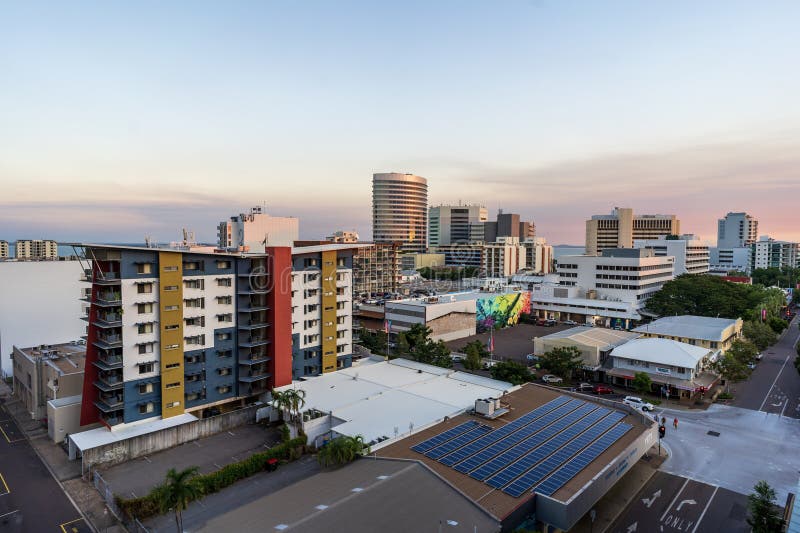 Darwin city skyline editorial image. Image of urban - 296612855