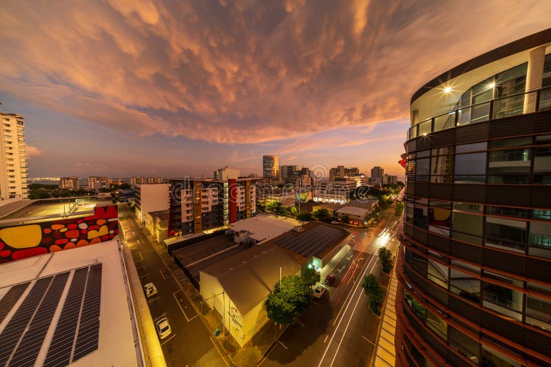 Darwin city skyline stock photo. Image of night, hour - 314006642